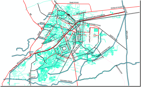 Lahore Map shapefiles | Pakistan GIS